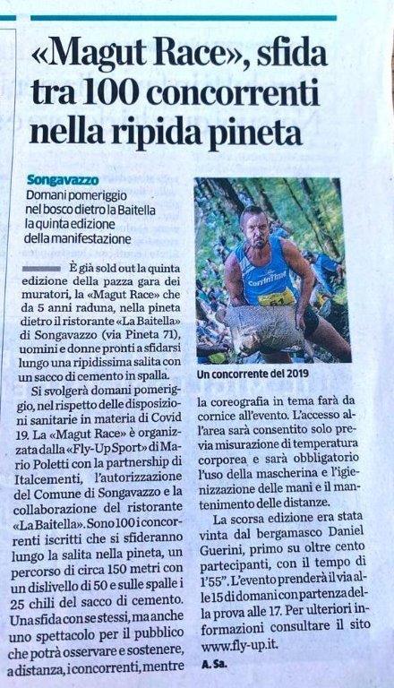 INTANTO I MAGUT FAN SUL SERIO - Club Super Marathon Italia