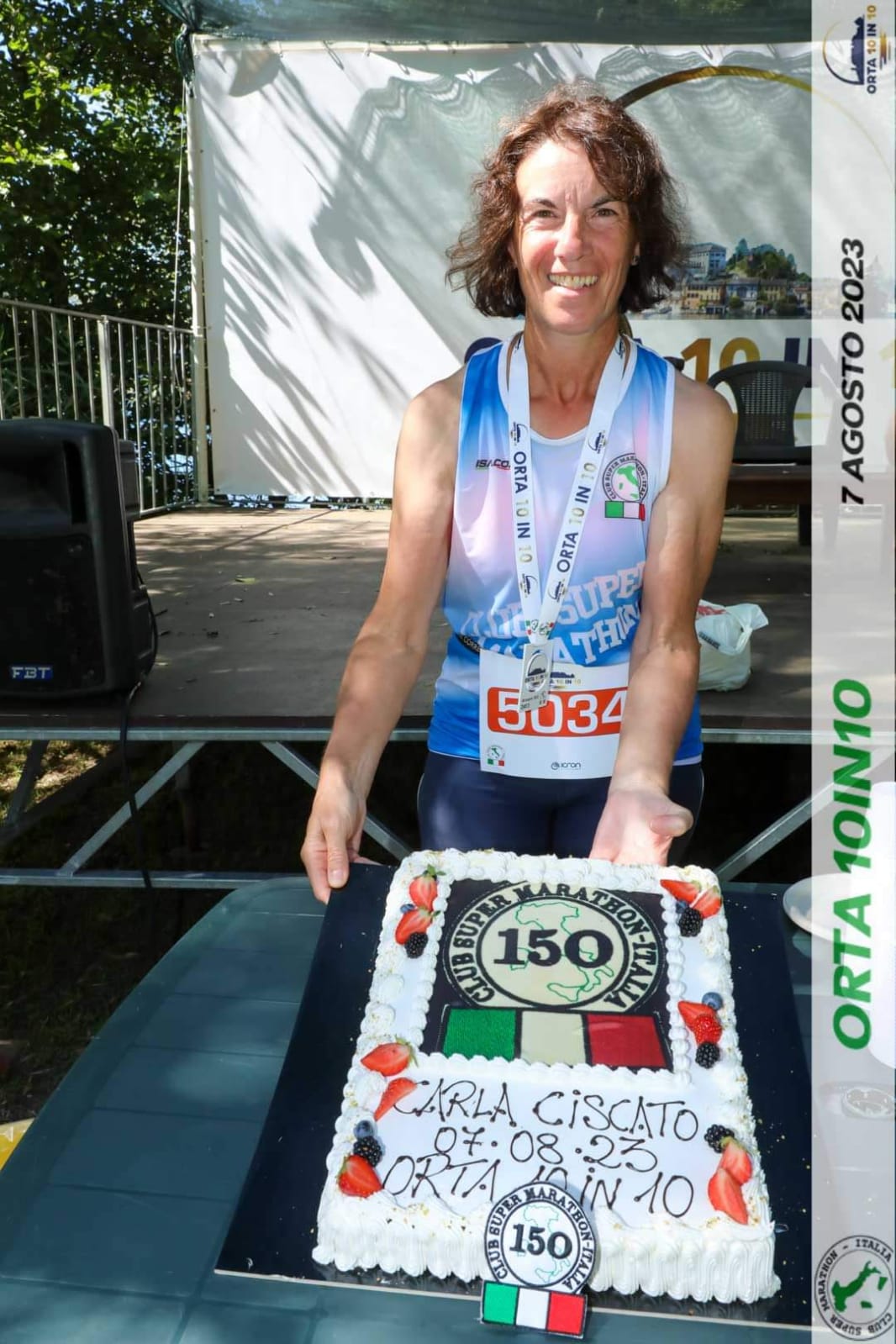 150 MARATONE/ULTRA PER CARLA CISCATO IL 7 AGOSTO 2023 SUL LAGO DORATO ...
