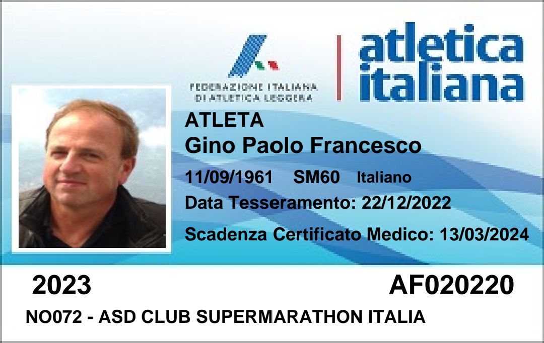 TESSERARSI FIDAL CONVIENE CON IL CLUB - Club Super Marathon Italia